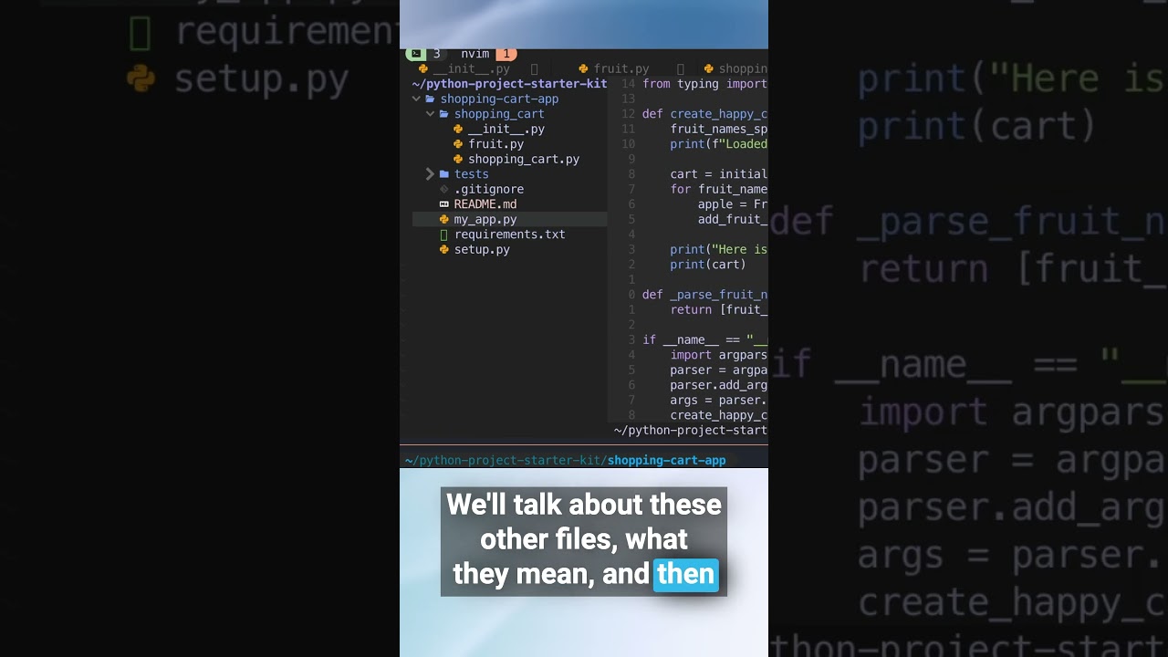 🐍  Python Project Files & Folders ~ basic example starter pack #python #coding #programming
