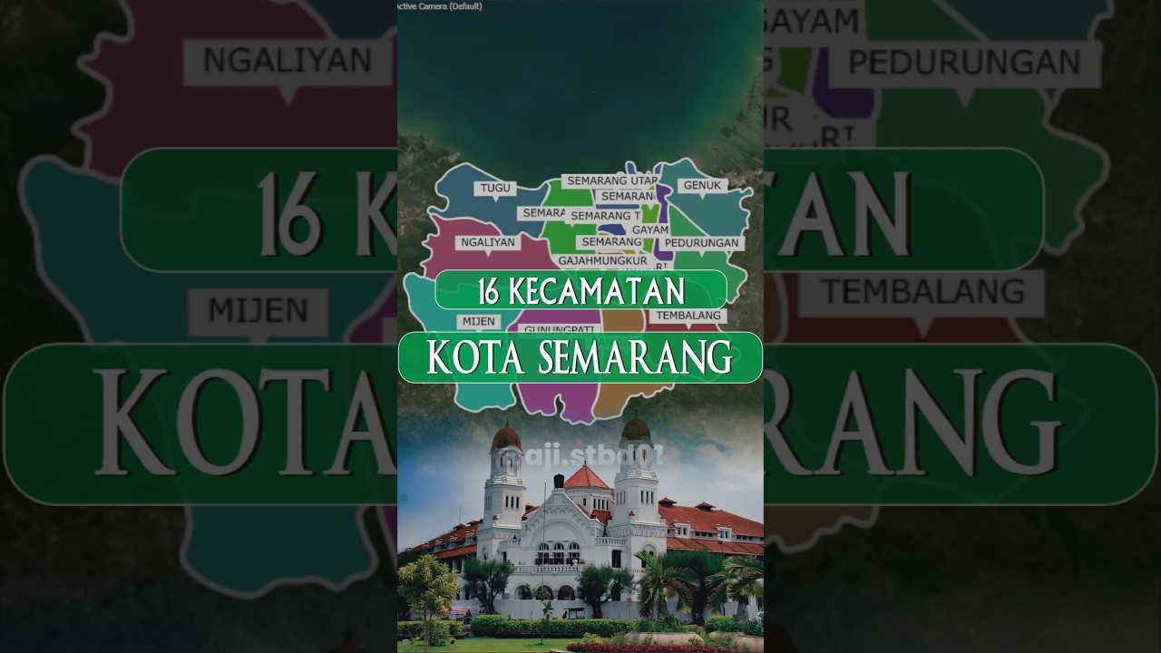 Subdistricts in the city of Semarang #map #geographythroughmaps #history #semarang