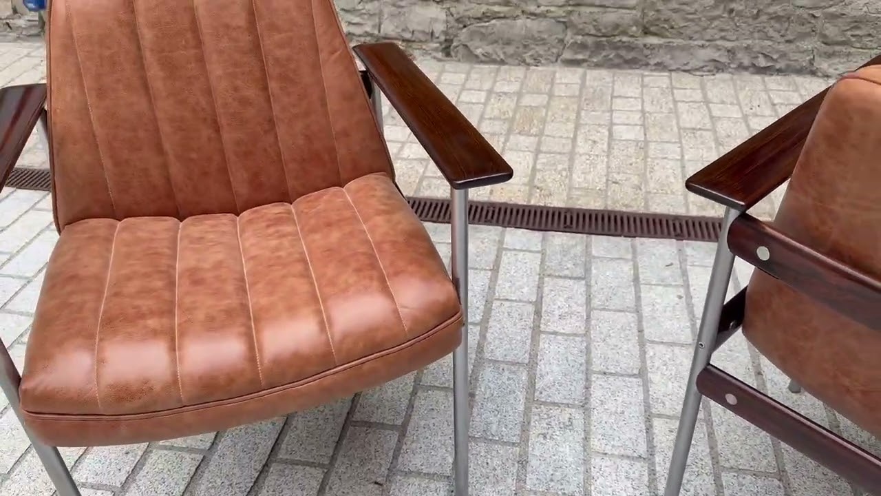 Stunning Set Of Mid Century Modern Norwegian Armchairs From Dokka Mobler
