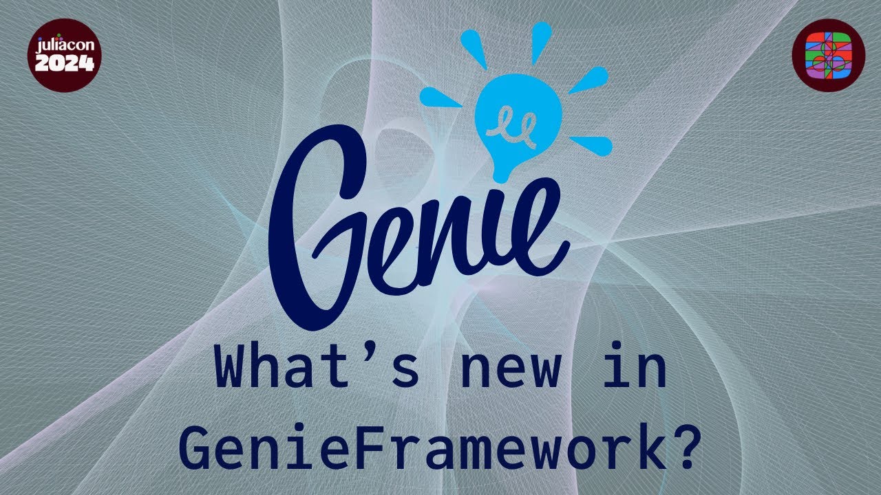 What's New in GenieFramework? | Giménez, Hänsel | JuliaCon 2024