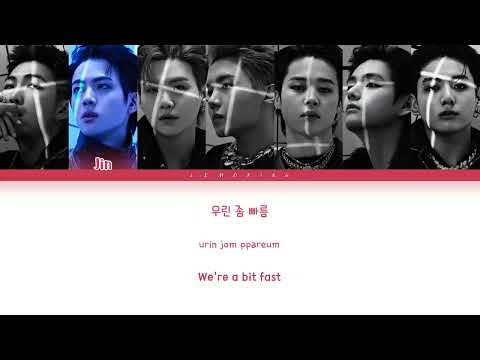 Run bts song with Korean and English lyrics