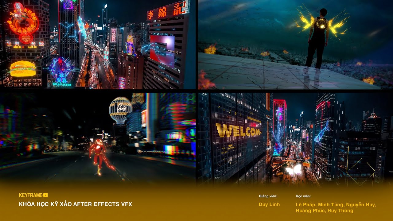 Khóa học Kỹ Xảo After Effects VFX Compositing - Keyframe