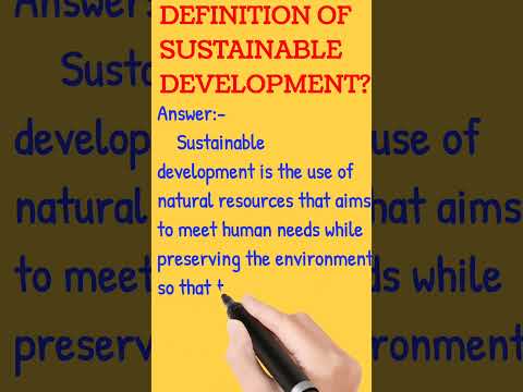 Definition of Sustainable development? /#shorts