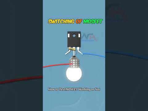 How to Test MOSFET? Switching of MOSFET #mosfet #diyelectronics #electronicscomponents