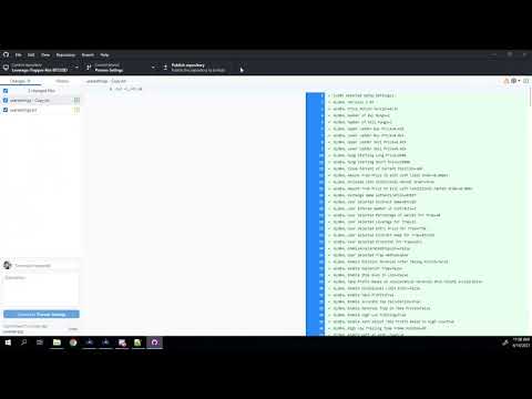 Github Desktop How to Document Trade Bot Settings for Leverage Trapper Bot