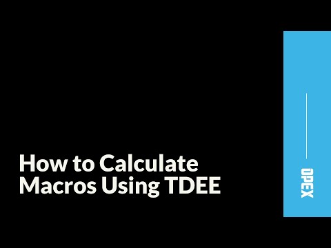 How to Calculate Macros - Using Total Daily Energy Expenditure (TDEE)
