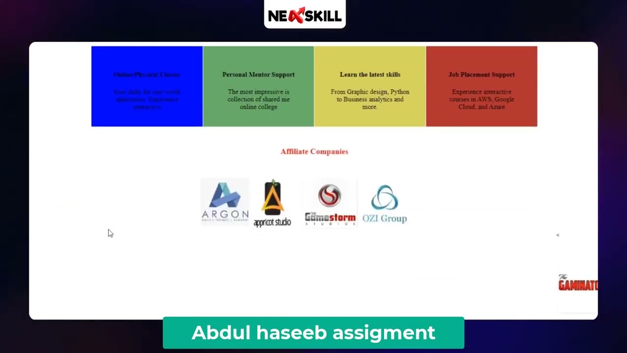 𝐖𝐞𝐛 𝐃𝐞𝐯𝐞𝐥𝐨𝐩𝐦𝐞𝐧𝐭 𝐀𝐬𝐬𝐢𝐠𝐧𝐦𝐞𝐧𝐭