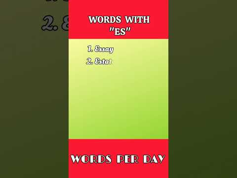 Common words starting with "ES" #englishlearners #englishlearning #youtubeshorts