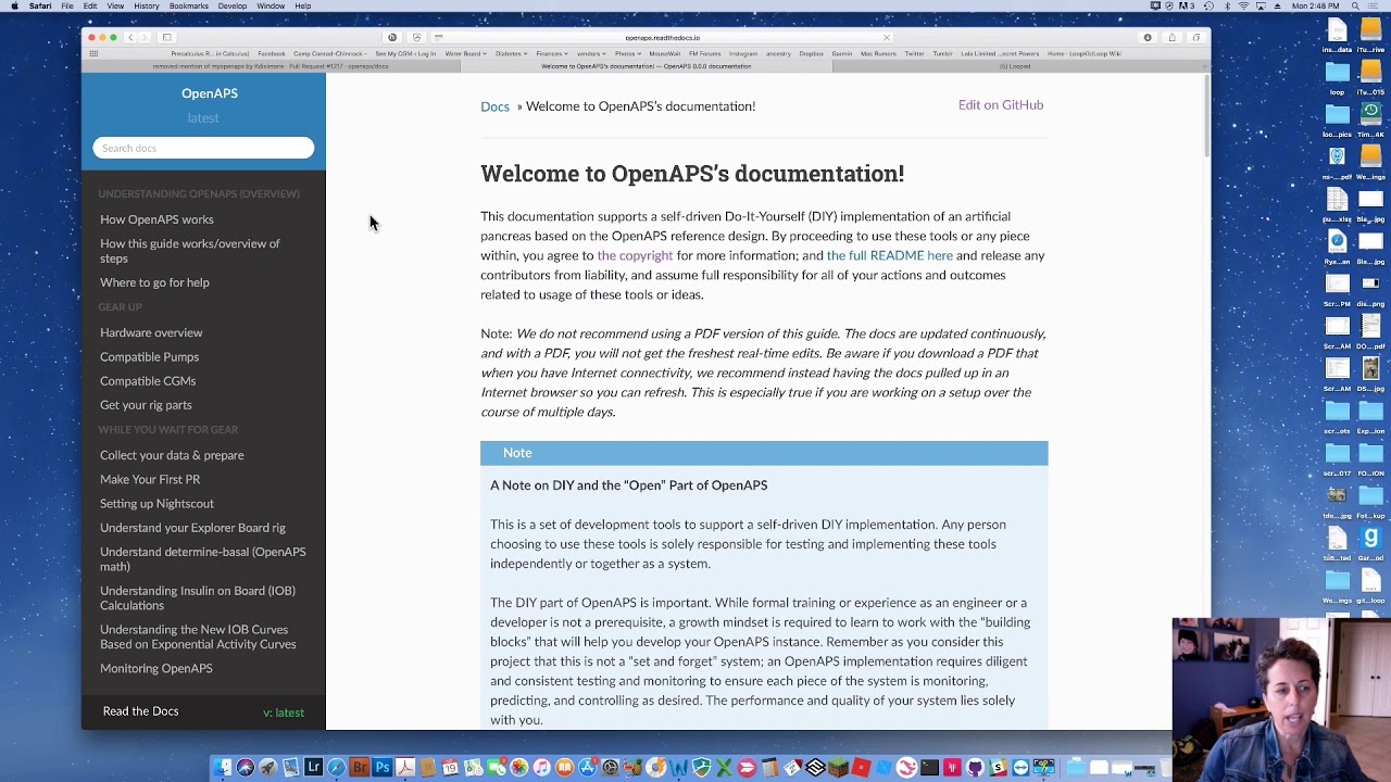 Github and OpenAPS docs