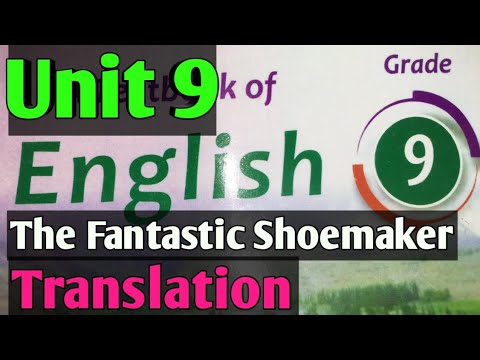 The Fantastic Shoemaker Translation Unit 9 Class 9th English Kpk textbook #unit9 #translation #9th