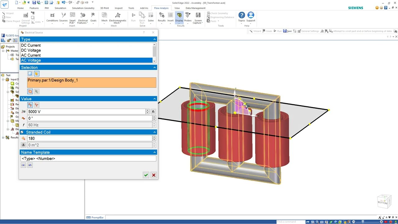 FLOEFD for Solid Edge   EMAG Demo