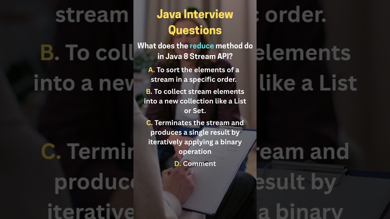 Java 8: What does the reduce method do in Stream API? #interview