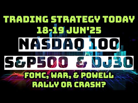 WAR, FOMC & POWELL- Crash or RALLY? NASDAQ, S&P 500, Dow Jones Forecast Today Live 18-19 Jun