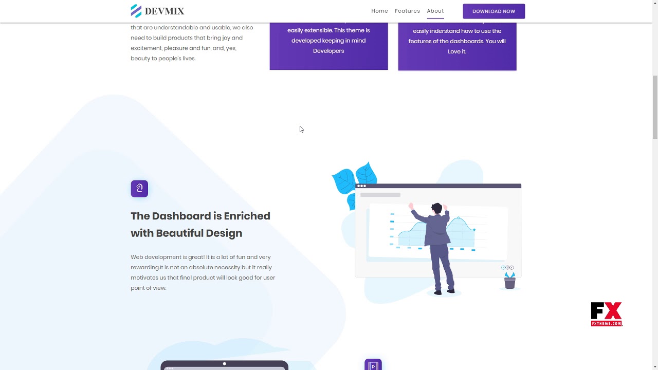 Devmix - Bootstrap 4 + Laravel Admin Dashboard Template      Palmer S