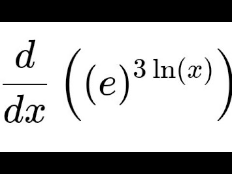 differentiation of e to the power 3 logx | #shorts #youtubeshorts #maths #derivative