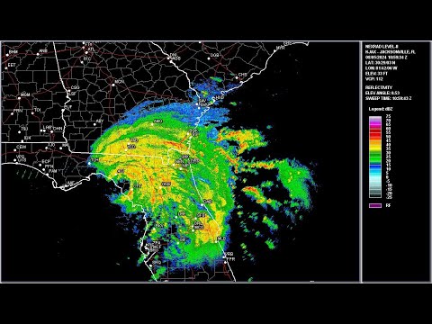 2024 Debby - Jacksonville, FL WSR-88D Radar Animation (HD 1280x720)