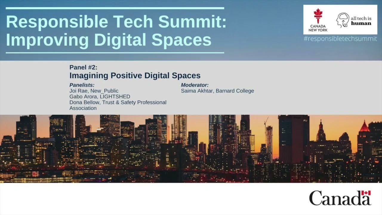 Panel #2: Imagining Positive Digital Spaces