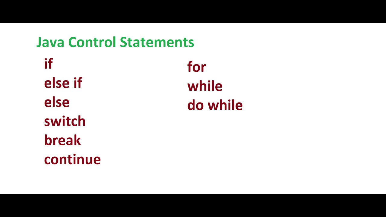 Java Control Statement   Homework Help