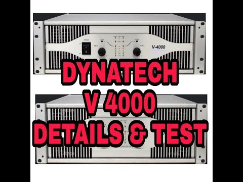 Dynatech V 4000 amplifier review and test !! Details about Dynatech V 4000 !!
