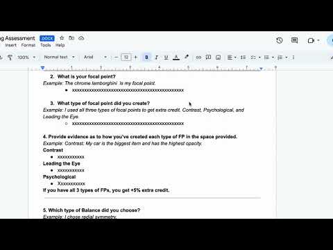 Collage Writing Assessment