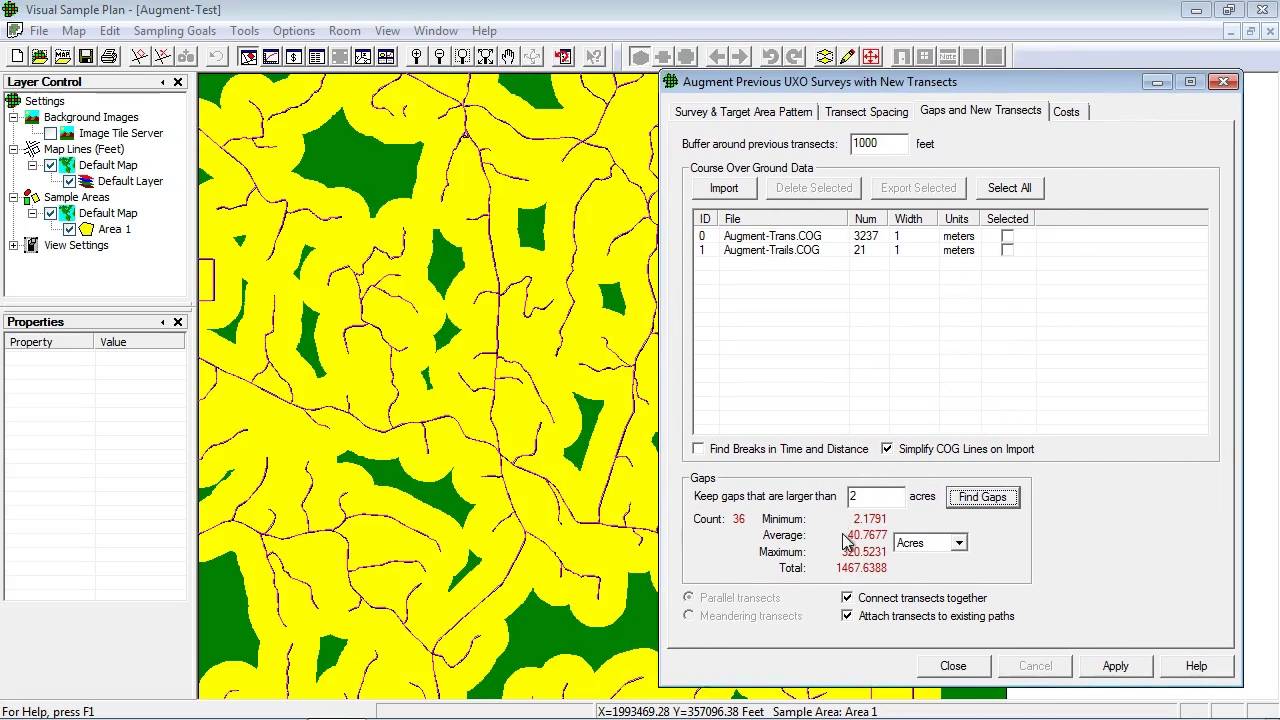 UI200: Transect Augmentation for Impact Area Discovery