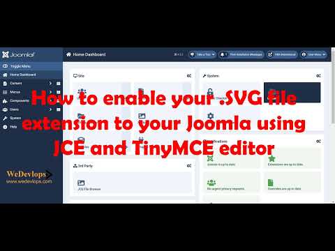 How to upload svg image for Joomla 4 using JCE and tiny editor