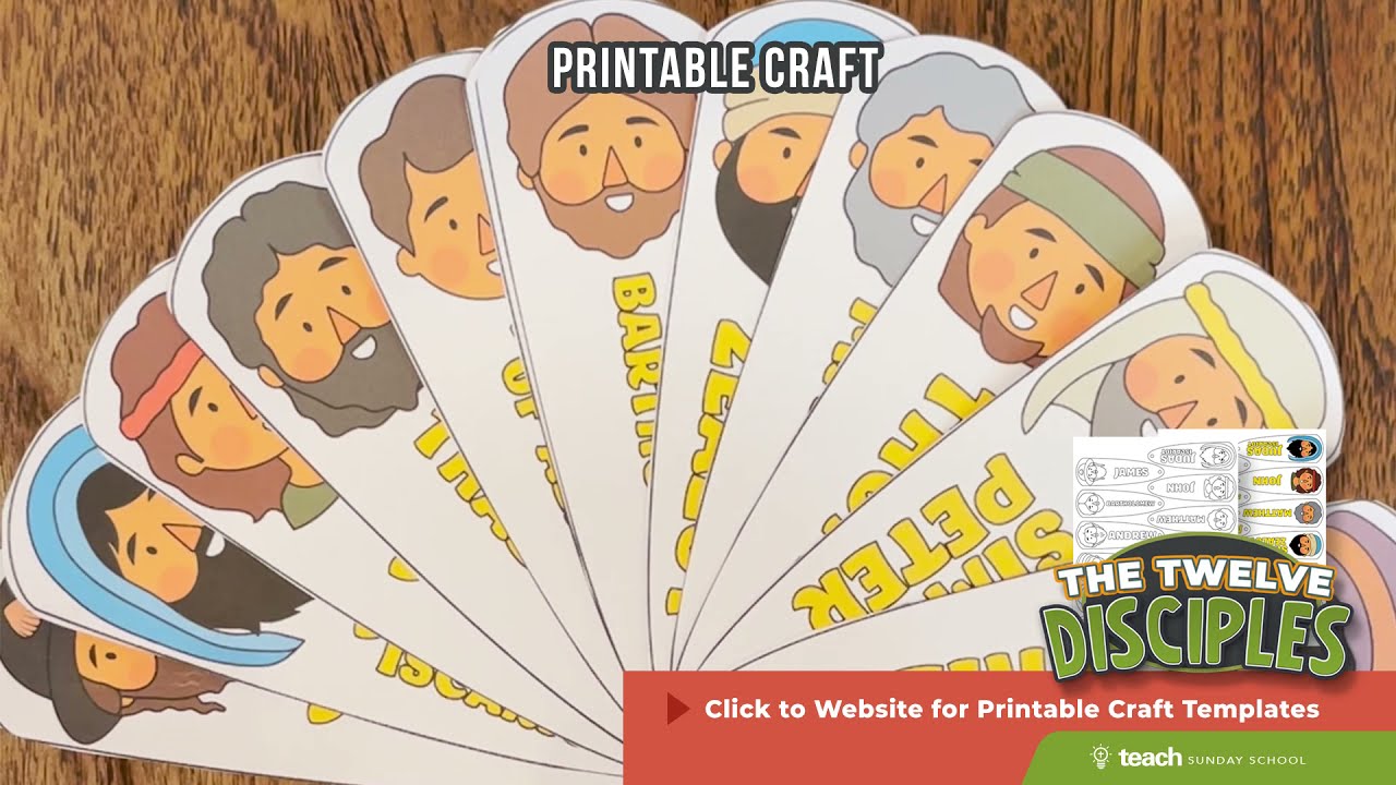 12 Disciples Bible Craft for Kids