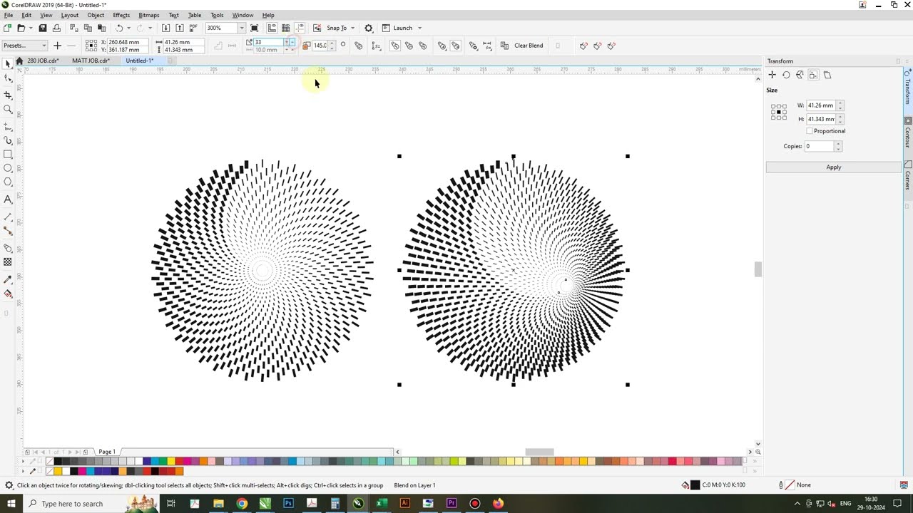 3d Vector Halftone Design in Coreldraw
