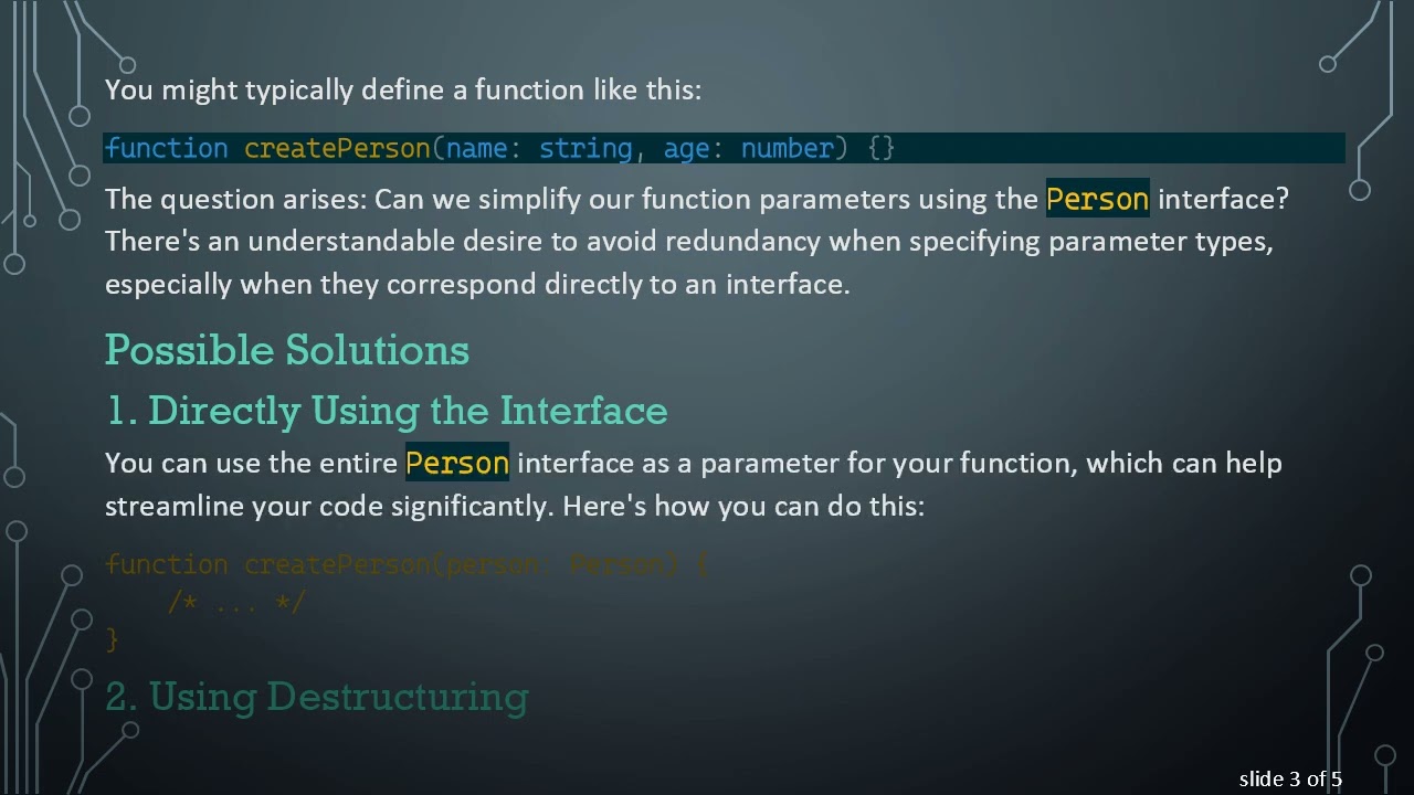 How to Convert Interface into Function Parameters in TypeScript