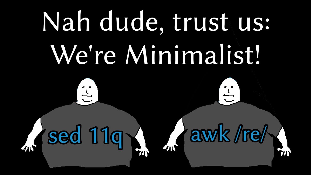 Minimalism vs. Memes on the Command Line