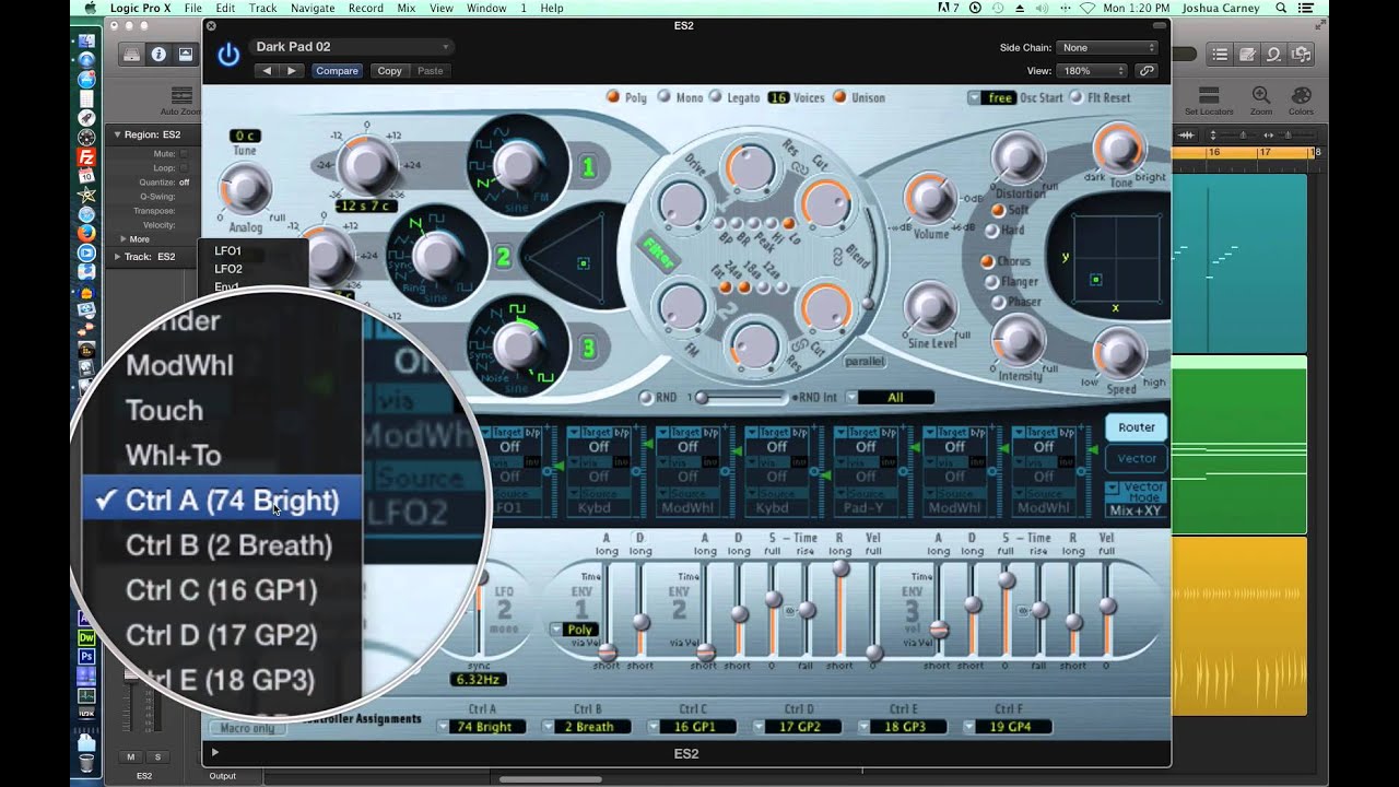 Logic Pro X - Video Tutorial 30 - Continuous Controllers, MIDI Draw, and MIDI Automation