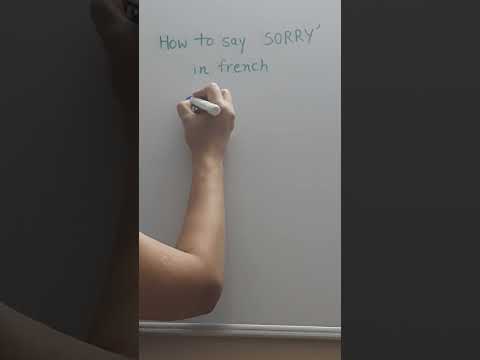 How to say SORRY in French - Learn French - Onward Academy | #fyp #shorts #foryou #viral