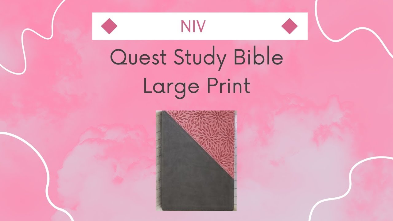 NIV Quest Study Bible Large Print
