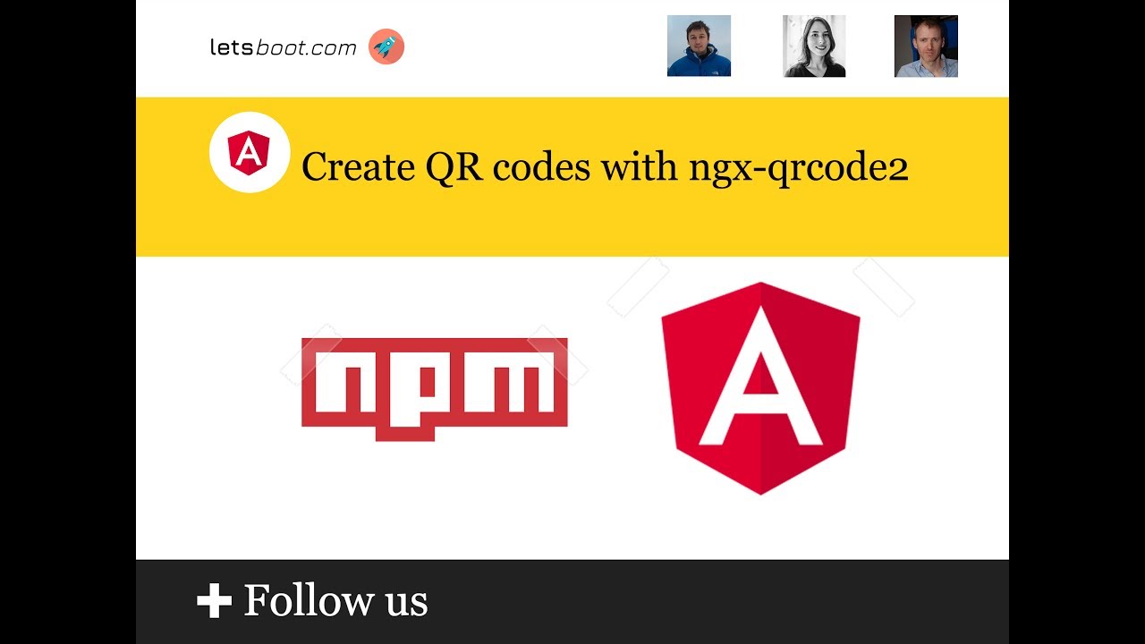 Create QR codes with ngx-qrcode2