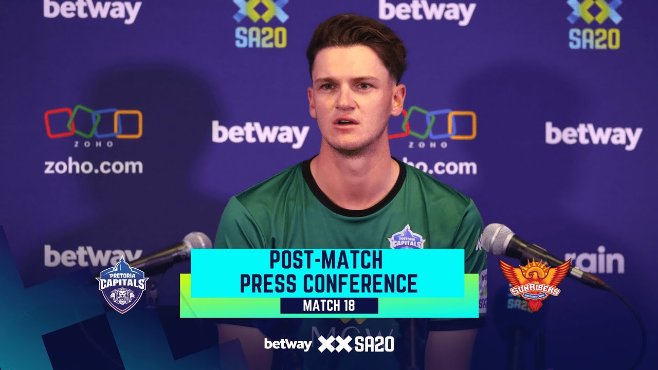Betway SA20 | Match 18 Post-Match Conference | Pretoria Capitals v ...
