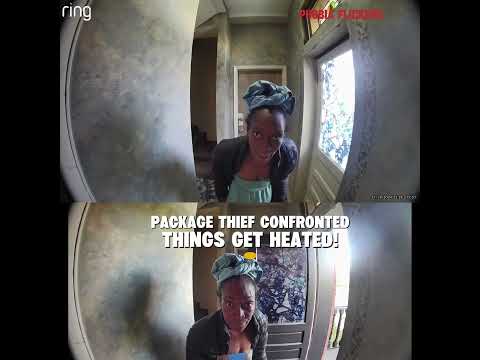 Package Thief vs. Homeowner! Heated Arguements Caught On Ring Cam In Kansas City! #shorts #trending