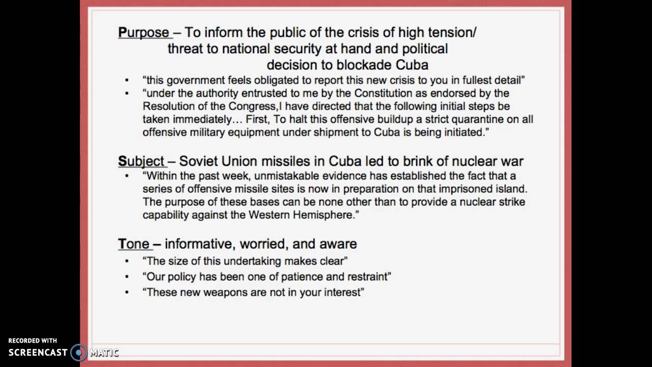 JFK Cuban Missile Crisis ppt