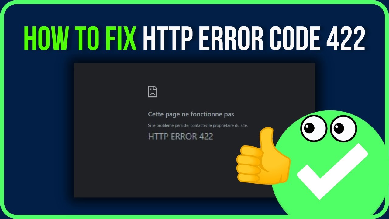 [FIXED] ERROR CODE 422 | How to Fix Http Error Code 422
