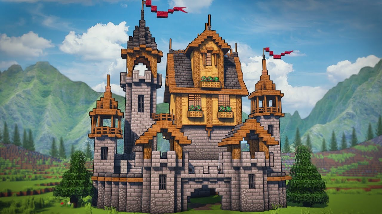Minecraft: Medieval Castle Tutorial - Minecraft Builders