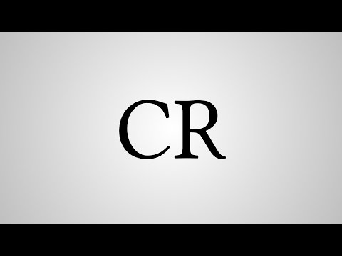 What Does "CR" Stand For?