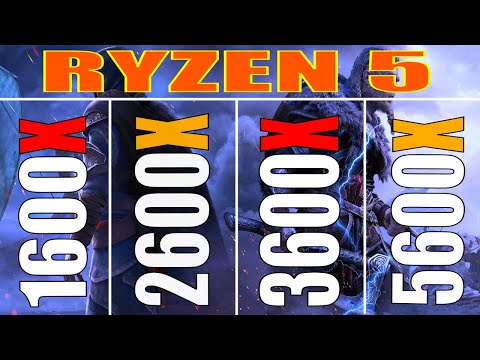 RYZEN 5 1600X vs RYZEN 5 2600X vs RYZEN 5 3600X vs RYZEN 5 5600X || PC GAMES TEST ||