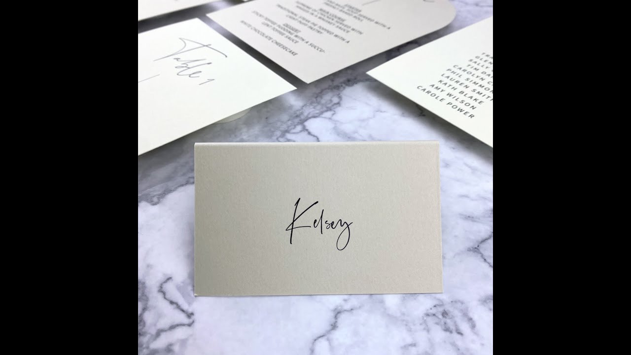 Kelsey Place Card