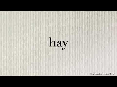 How to pronounce in Spanish the word “hay" (There is)