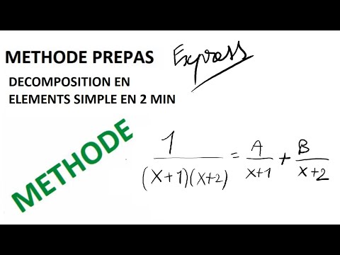 Comprendre la décomposition en éléments simple en 2 MIN – Réussir sa ...