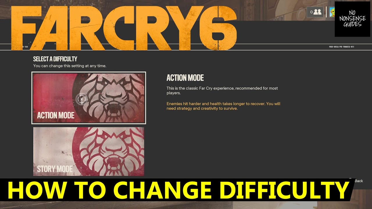 Far Cry 6 How to Change Difficulty