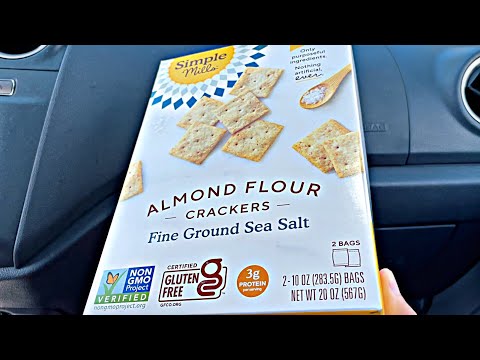 Simple Mills Almond Flour Crackers Fine Ground Sea Salt - Organic Food Review Ep.84