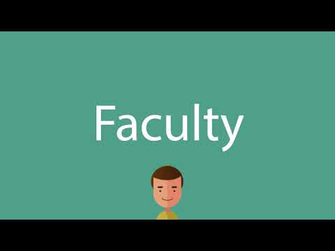 Faculty pronunciation