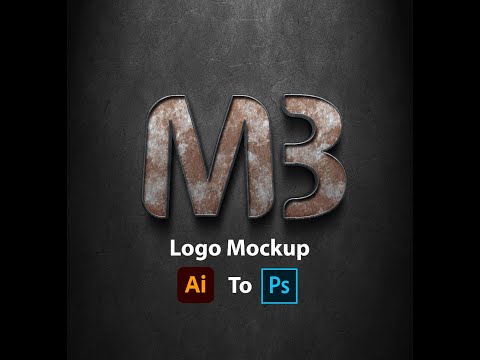 MB Logo Mockup Design illustrator to Photoshop | #illustrator#ai #shorts #logodesign