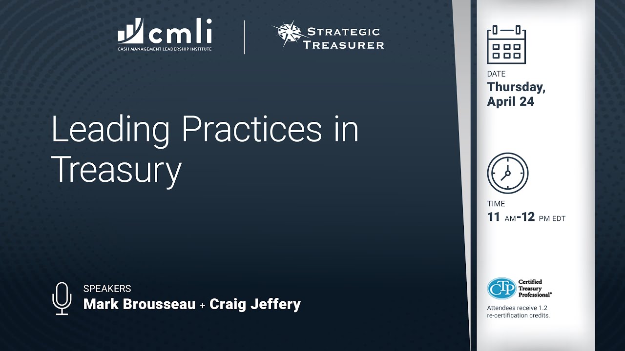 CMLI - Leading Practices in Treasury