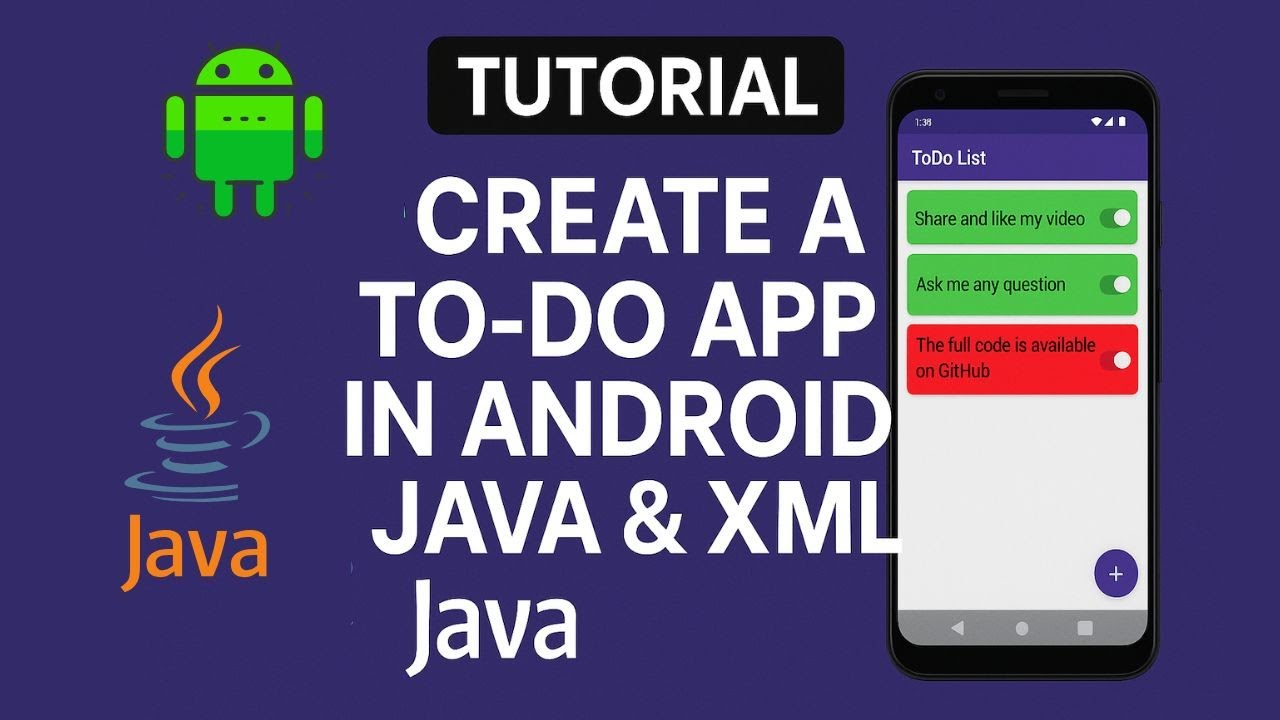 Build a To-Do App in Android Using Java & XML | RecyclerView | Interfaces | Full Code | Debugging